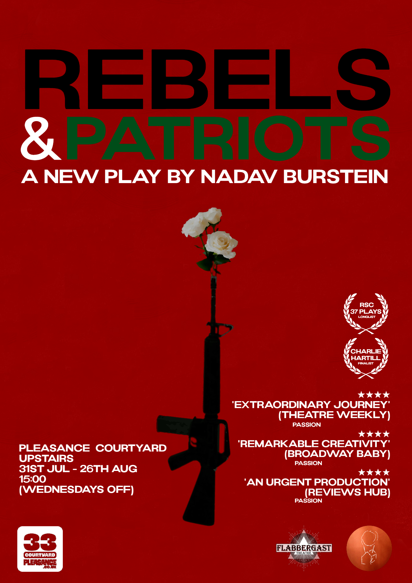 Getting Rebels & Patriots to the Pleasance! - a Performer crowdfunding ...